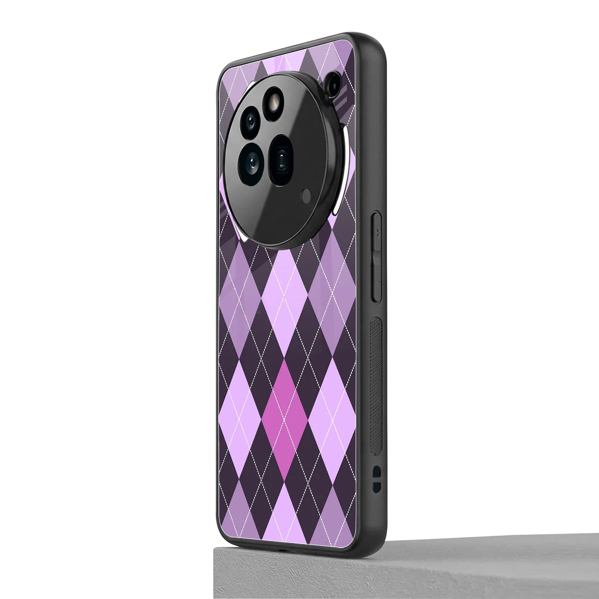 Argyle Purple Phone Case for Nothing Phone 3A Pro | Glass Case – Boujee