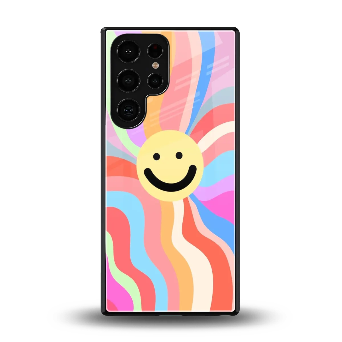 Cheerful Smiley Phone Case for Samsung Galaxy S25 Ultra | Glass Case ...