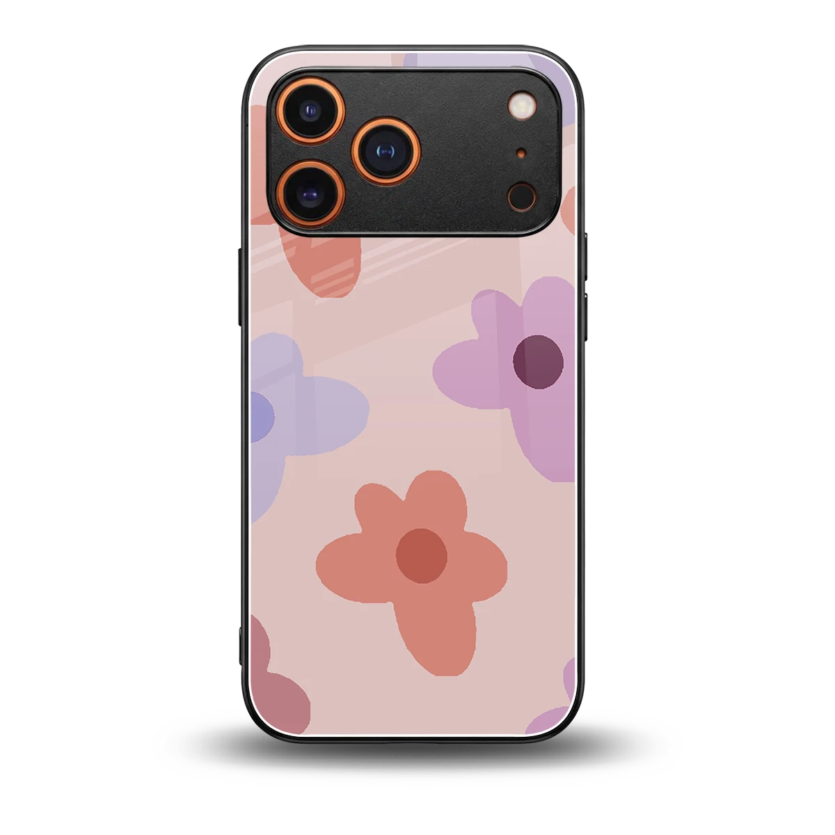 Floral Caramel Phone Case for Iphone 17 Pro Max | Glass Case – Boujee
