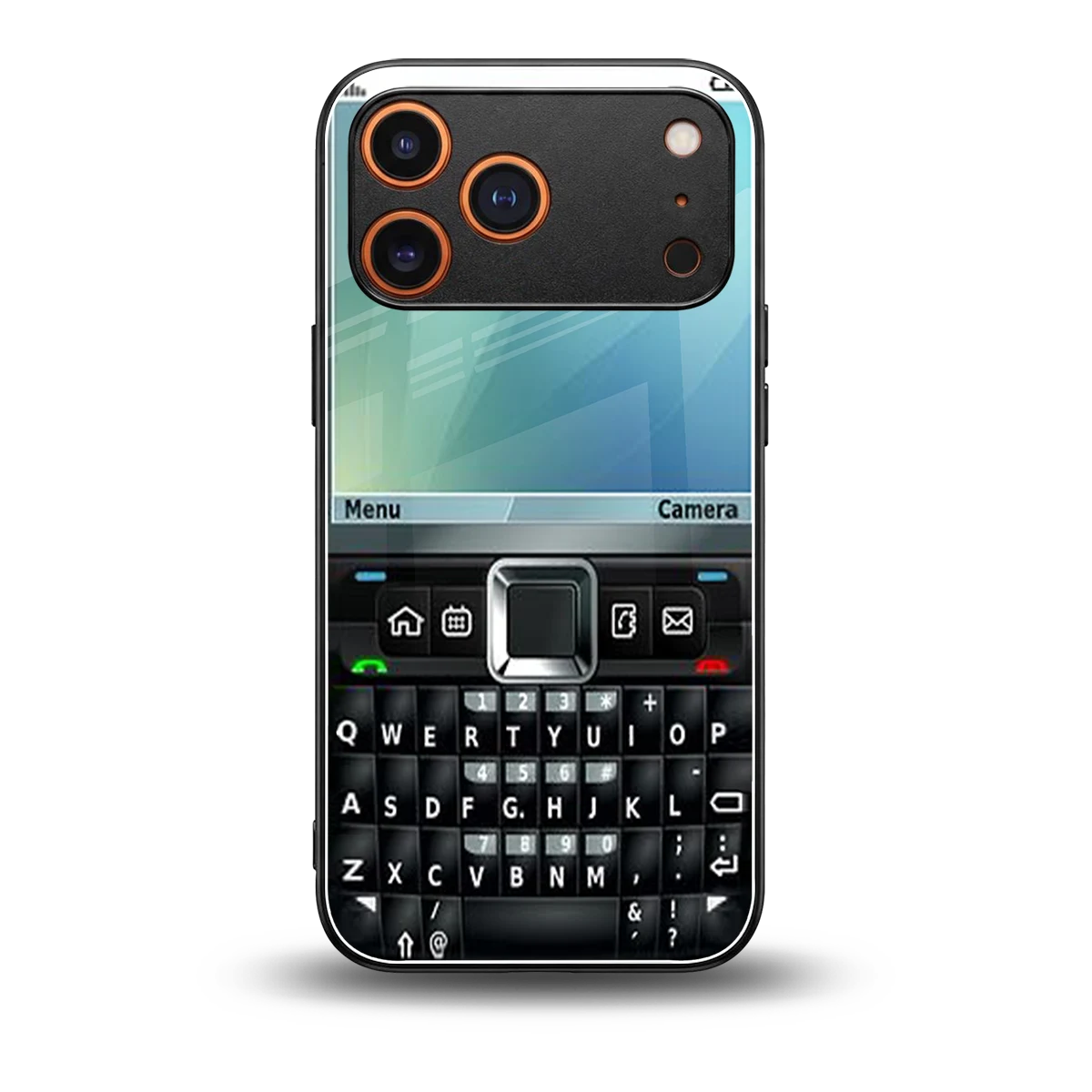 Qwerty Keypad Phone Case for Iphone 17 Pro Max | Glass Case – Boujee