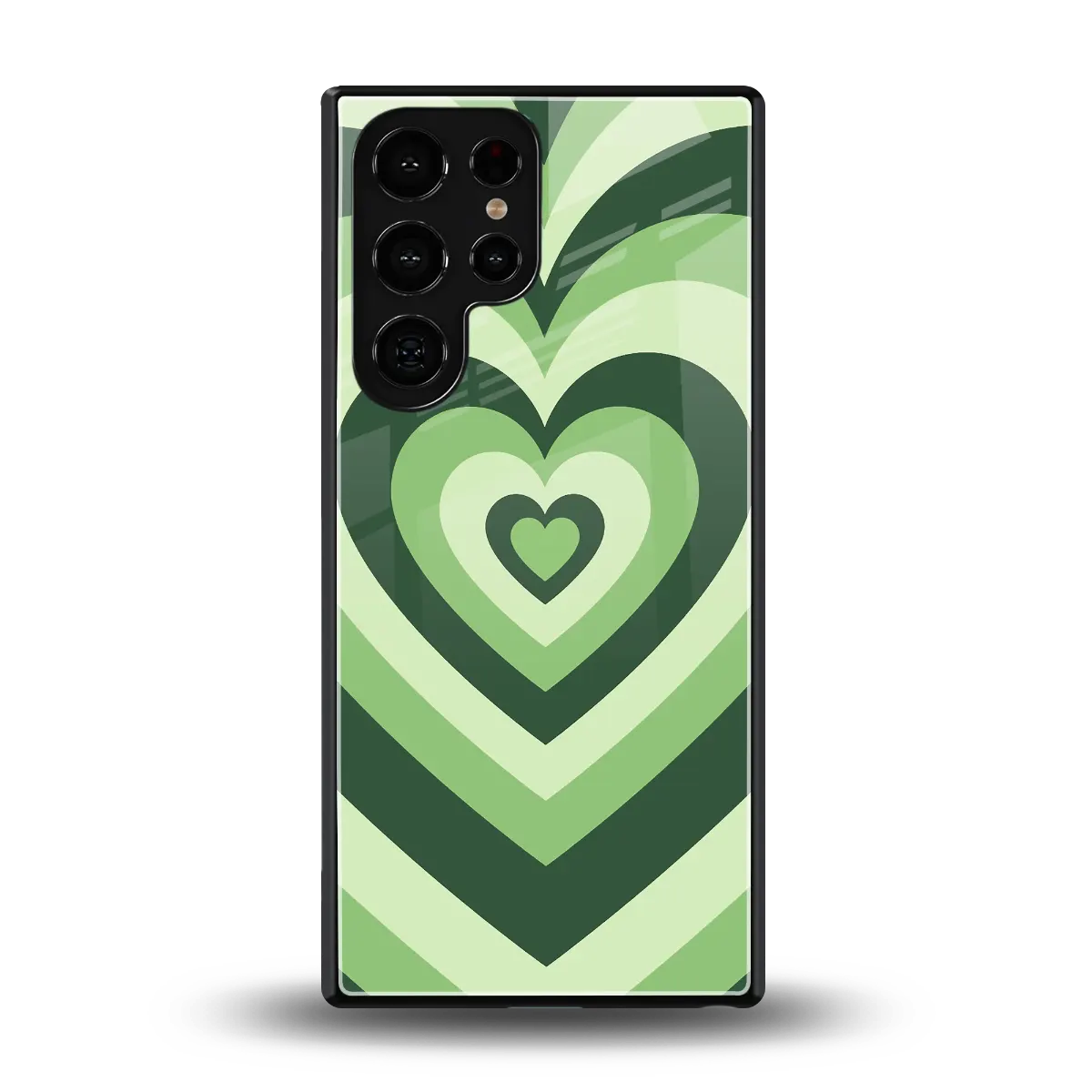 Y2K Green Hearts Phone Case for Samsung Galaxy S25 Ultra | Glass Case ...